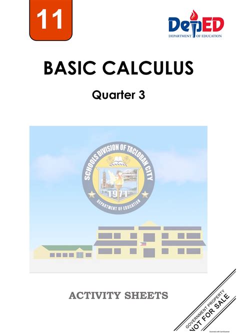 Q3 Week 9 Stem G11 Basic Calculus 11 Deted Department Of Education Basic Calculus Quarter 3 Of
