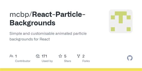 Github Mcbpreact Particle Backgrounds Simple And Customisable