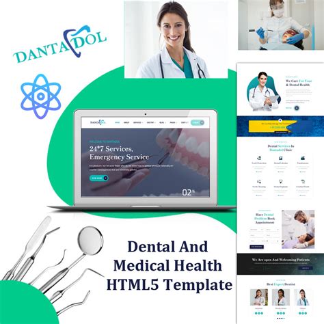 Dantadol Dental And Medical Health React Template