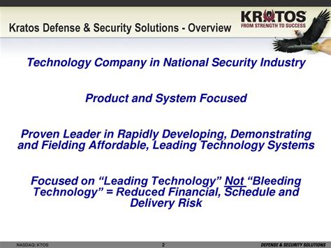 Kratos Defense And Security Solutions Ktos Presents At Baird Global