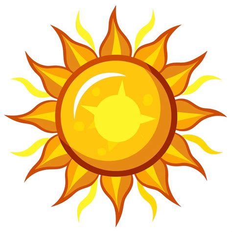 Illustration De Style Dessin Animé Sun Clipart Vecteur Premium