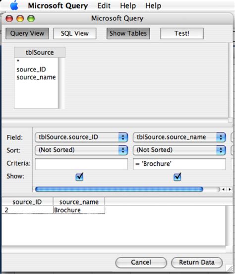 Tutorial Using Microsoft Access In Excel For Mac Part 4