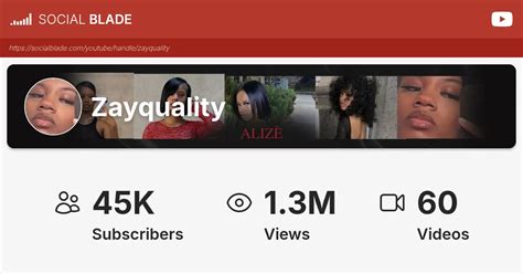 Zayquality S Youtube Statistics Social Blade