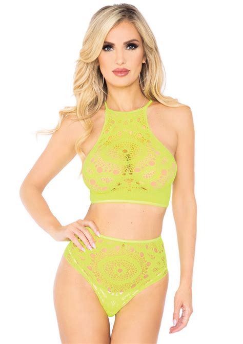 2 Pc Crop Top And Panty