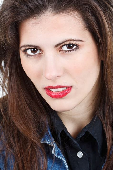 Beautiful Woman Stock Image Image Of Brunette Face 23658517