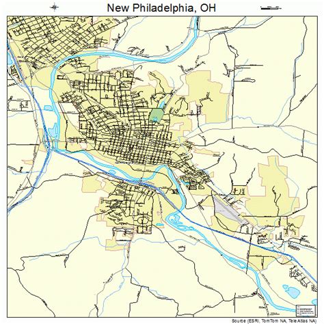 New Philadelphia Ohio Street Map 3955216