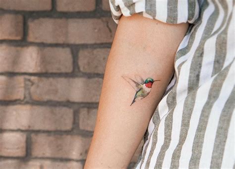 Hummingbird Tattoos On Hip