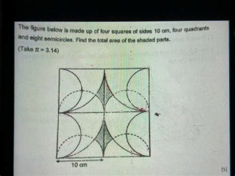 The Figure Below Ia Made Up Of Four Squares Studyx