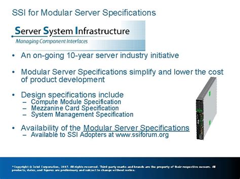 Intel Modular Server Building Blocks Built On Intel
