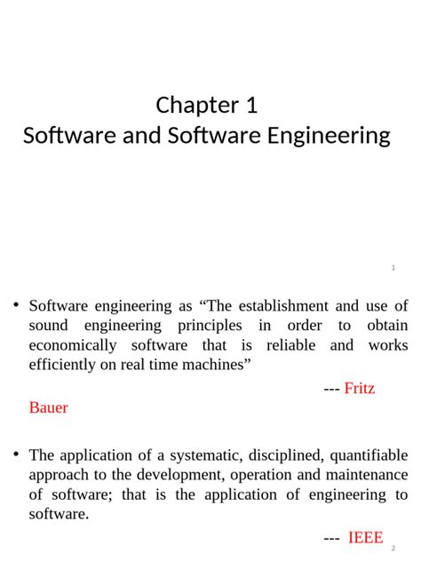 Chapter1 Software And Software Engineering Pdf Software System