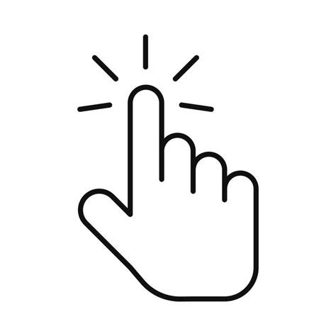 Download Hand Click Cursor And Pointer Icon Mouse Hover Ui Illustration Design For Free Nel
