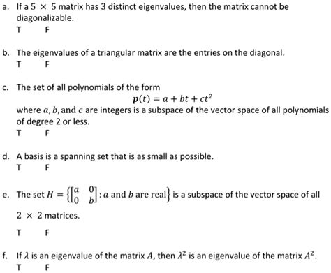 SOLVED If A 5x5 Matrix Has 3 Distinct Eigenvalues Then The Matrix