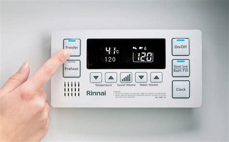 Deluxe Bathroom Controller Hot Water Controllers Rinnai Australia