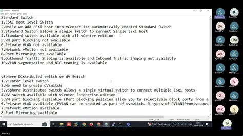 Vmware Vcenter Standard Switch Vs Distributed Switch Explained In Tamil Know About Dv Switch