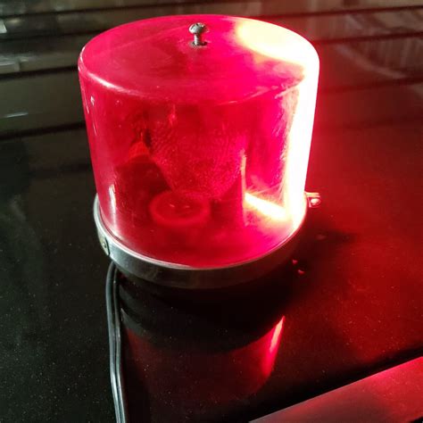 Mavin FEDERAL Fireball II Signal FB2 12V Red Rotating Strobe Beacon
