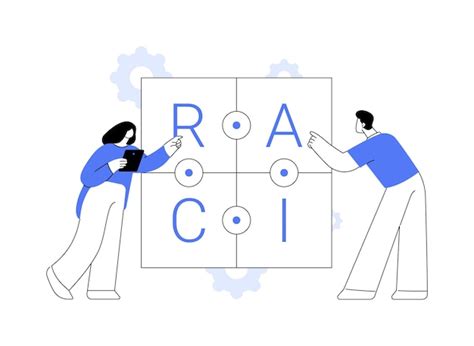 Premium Vector Raci Matrix Abstract Concept Vector Illustration