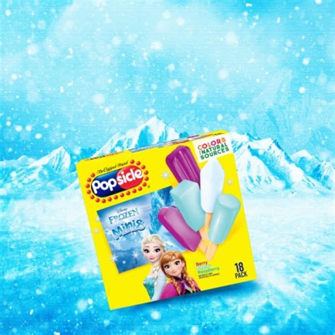 Popsicle Disney Frozen Berry Cherry And Raspberry Variety Mini Ice Pops