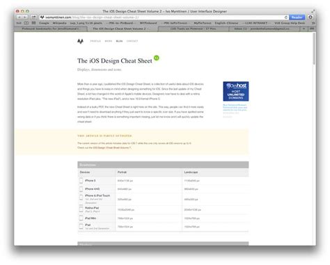 Blog The Ios Design Cheat Sheet Volume 2 Ios