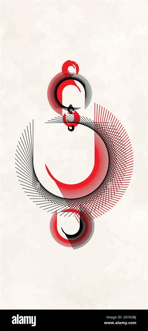 vector mathematical spirograph graphic lines logo element generative
