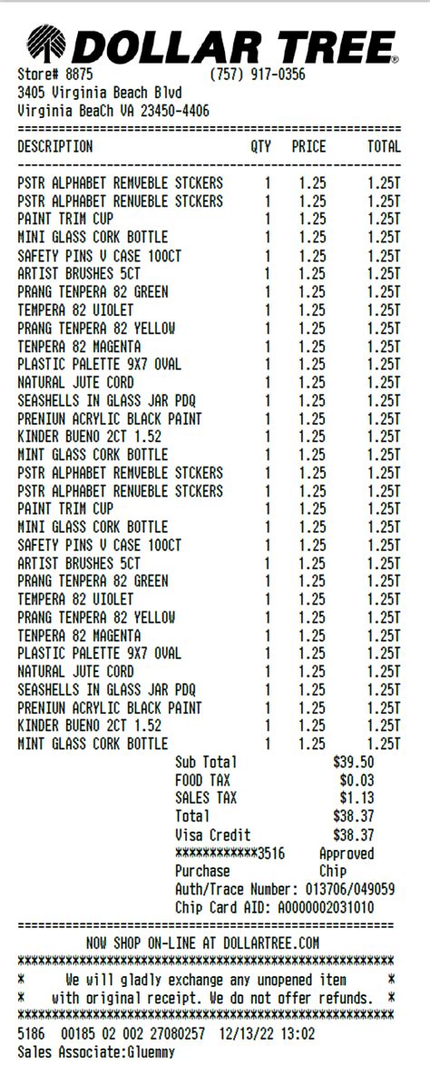 Dollar Tree Receipt Font Pos Printer Font Cash Register Font