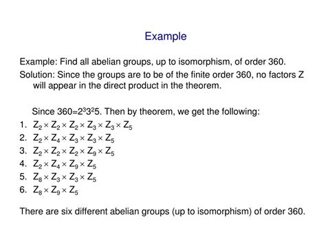 Ppt Section 11 Direct Products And Finitely Generated Abelian Groups Powerpoint Presentation