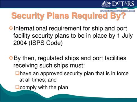 PPT IMO ISPS Code Security Assessments And Plans PowerPoint Presentation ID