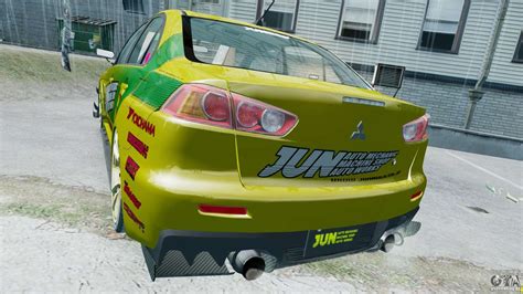 Mitsubishi Lancer X Jun For Gta 4