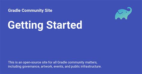 Getting Started Gradle Community Site