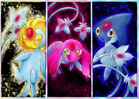 Azelf Uxie Mesprit By Km On DeviantArt