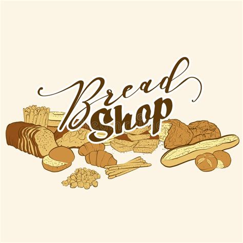 Logotipo De La Tienda Del Pan Ilustración Del Vector Ilustración De