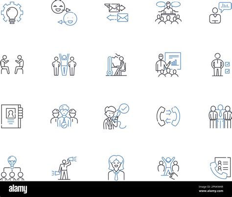 Online Support Line Icons Collection Assistance Guidance Help Support Advice Counseling