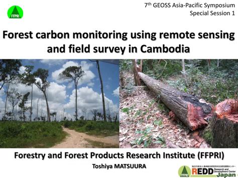 [ppt] Forest Carbon Monitoring Using Remote Sensing And Field Survey In Powerpoint