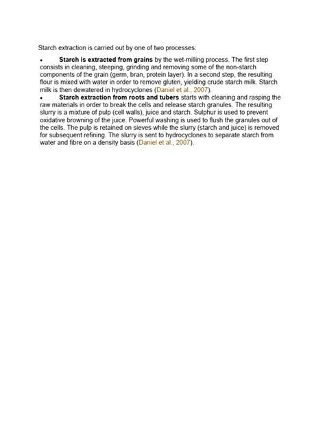 Starch Extraction Pdf