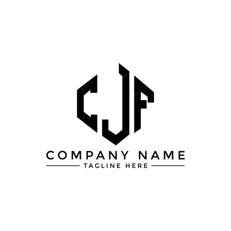 Premium Vector Cjf Letter Logo Design With Polygon Shape Cjf Polygon And Cube Shape Logo