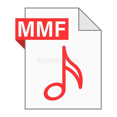 Modern Flat Design Of Mmf File Icon For Web Stock Vector Illustration