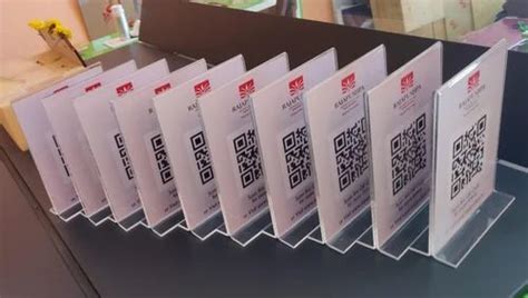 7x5 Inch Acrylic Qr Code Stand For Office At 220 Piece In Hyderabad ID 2850679598055