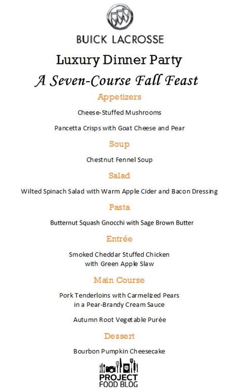 How To Host A Seven Course Dinner Party Fancy Dinner Party Dinner Menu Progressive Dinner