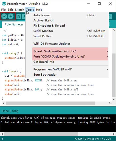 Hardware Programming With Arduino Ide Lesson 14 Potentiometer
