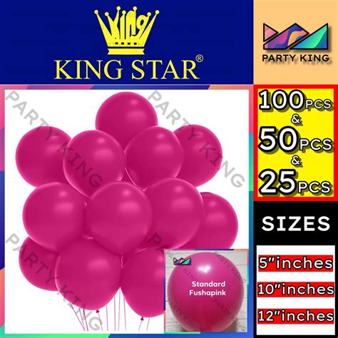 Fusha Pink Balloon Standard Ordinary Thick Latex Balloons Shopee Philippines