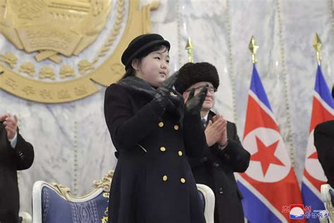 Kim Kim Jong Un Shows Off Daughter Missiles At Big Parade Times Of