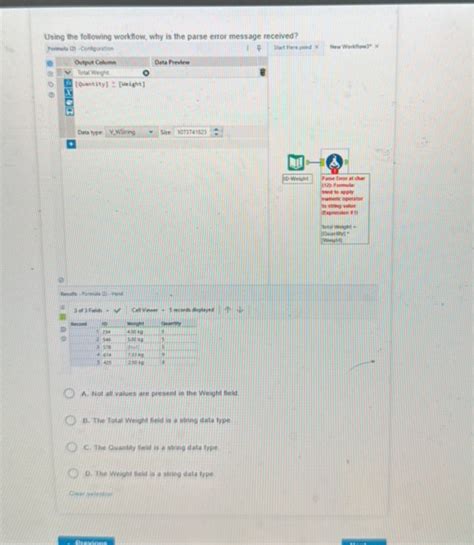 Using The Following Workflow Why Is The Parse StudyX