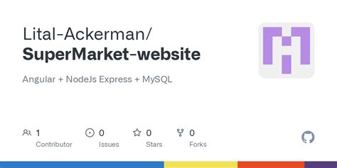 Github Lital Ackermansupermarket Website Angular Nodejs Express Mysql