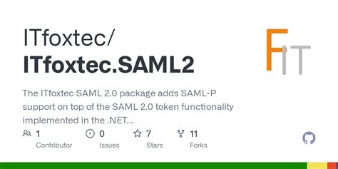 GitHub ITfoxtec ITfoxtec SAML2 The ITfoxtec SAML 2 0 Package Adds