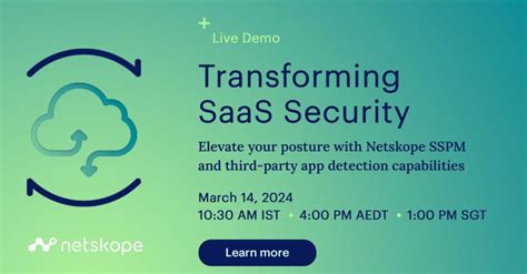 Scott Reeves On Linkedin Live Demo Series Transforming Saas Security