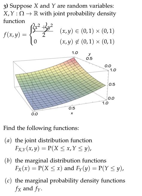 solved suppose x ﻿and y ﻿are random variables x y Ω→r ﻿with