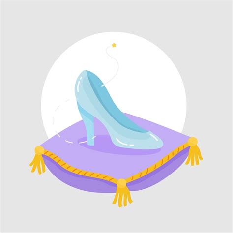 Free Vector Cinderella Glass Shoe