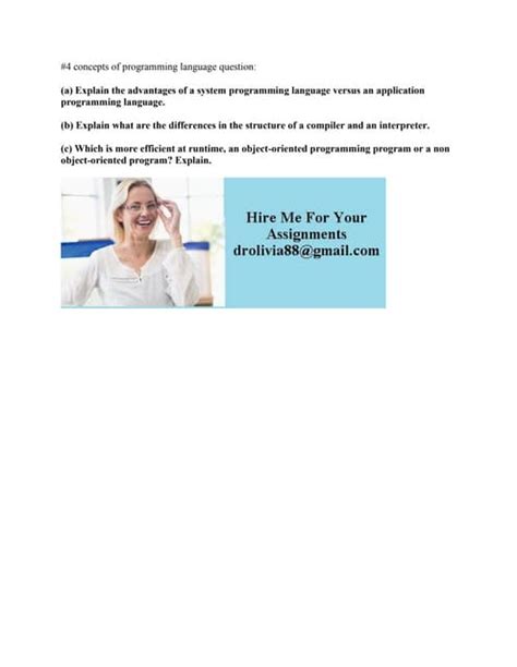 4 Concepts Of Programming Language Question A Explain The Advantagpdf