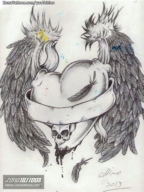 Corazones Con Alas Para Dibujar A Lapiz
