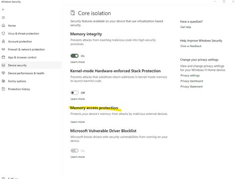 Cant Find To Disable Kernel Dma Protection Republic Of Gamers Forum