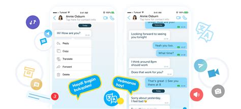 Instant Translation Function For BiP BiP Instant Messaging Voice